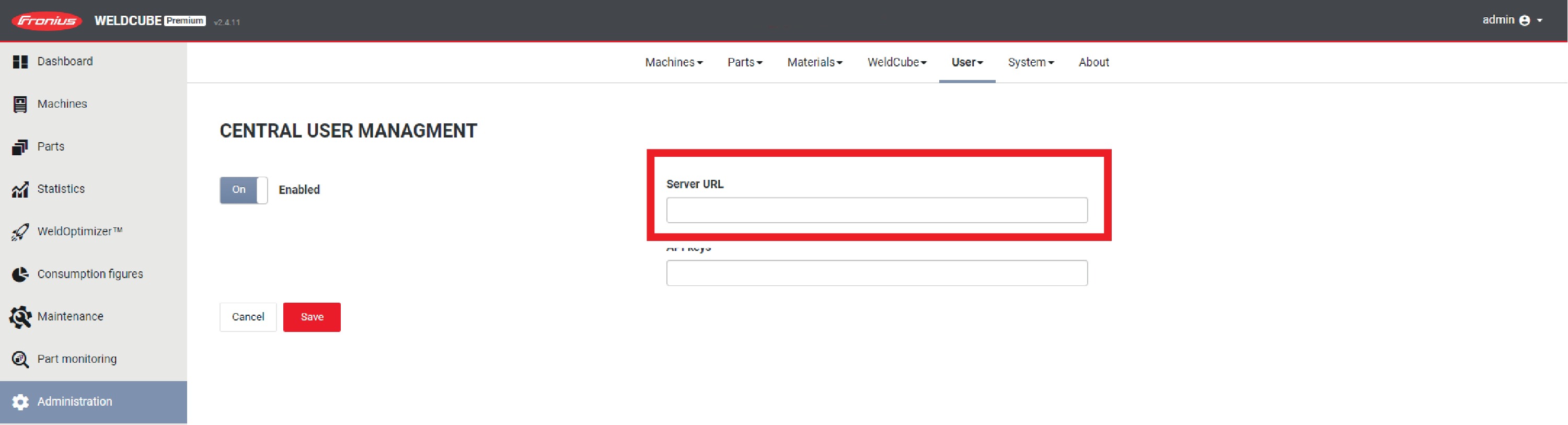 Central User Management
